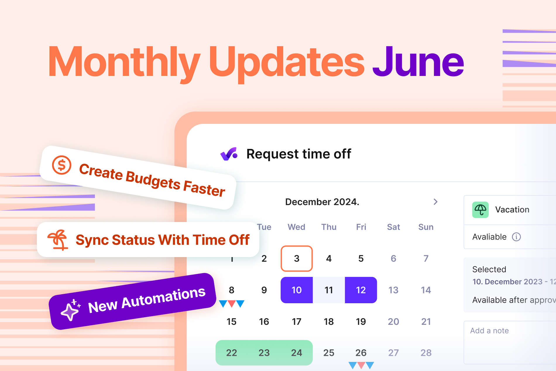 Productive Updates June: New Automations, Status Sync, Simple Budget ...